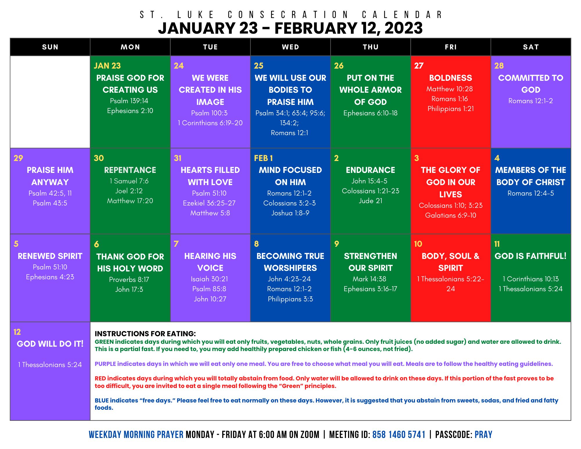 21-Day Consecration – St. Luke Church of God in Christ